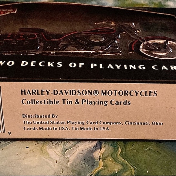Hoyle | Games | Vintage Harley Davison Collectors Tin And Playing Cards ...